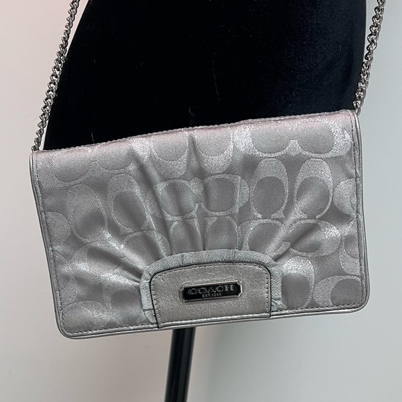 Coach | Bags | Coach Foldover Flap Signature Canvascrossbody | Poshmark